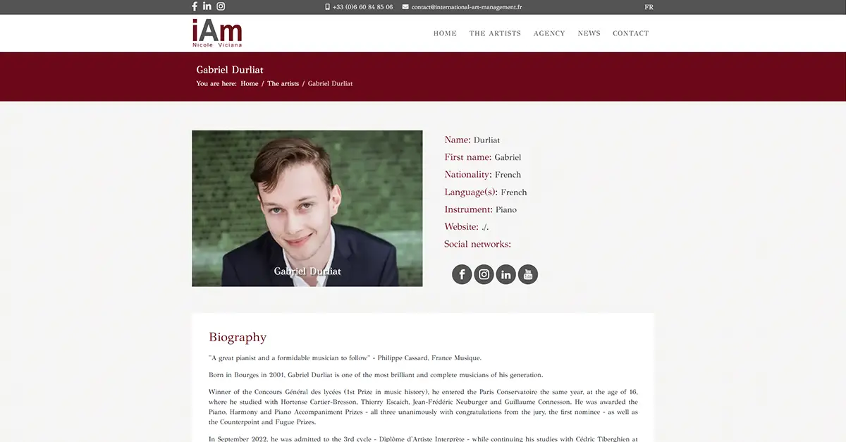 A great pianist and a formidable musician to follow