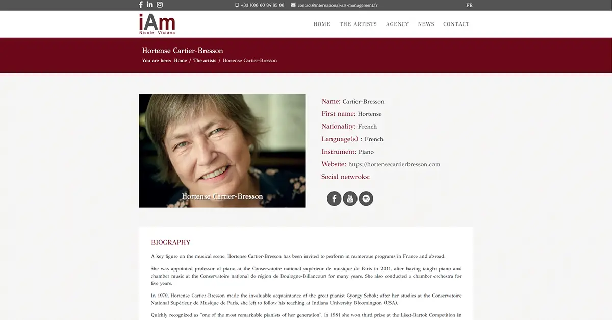 Hortense Cartier-Bresson - a singular pianist